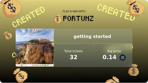 getting started - Fortunz On-Chain Lottery